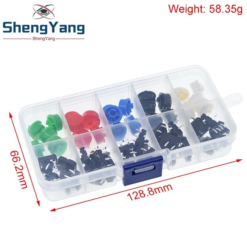 TZT-25PCS-Tactile-Push-Button-Switch-Momentary-12-12-7-3MM-Micro-switch ...