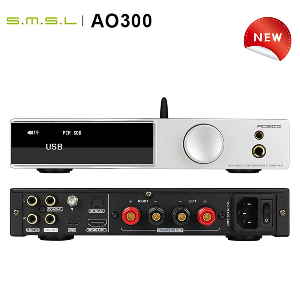 SMSL-AMPLIFICADOR-DE-POTENCIA-AO300-amplificador-de-auriculares-y-decodificador-MA5332MS-MQA-CD ...