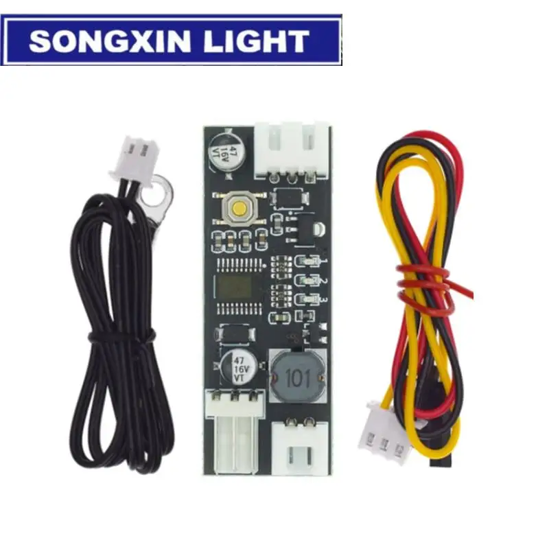 Single 12v 0.8a Dc Pwm 2-3 Wire Fan Temperature Control Speed ...