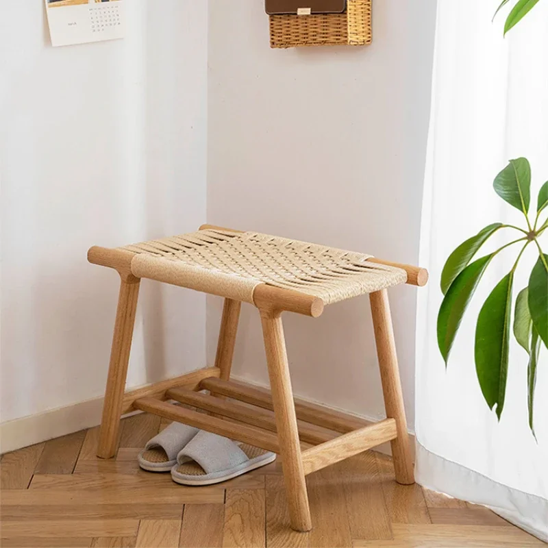 Japanese-Shoe-Rack-Solid-Wood-Rope-Knitting-Shoe-Cabinet-Creative ...