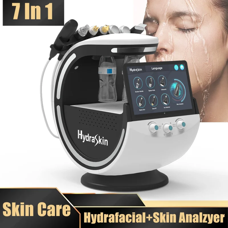 New-7-In-1-Smart-Ice-Blue-Hydra-oxyge-Dermabrasion-Facial-Mahcine-Skin ...