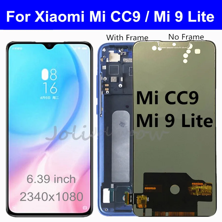 Lcd tft 6.39 '', para xiaomi mi cc9, display lcd, touch screen ...