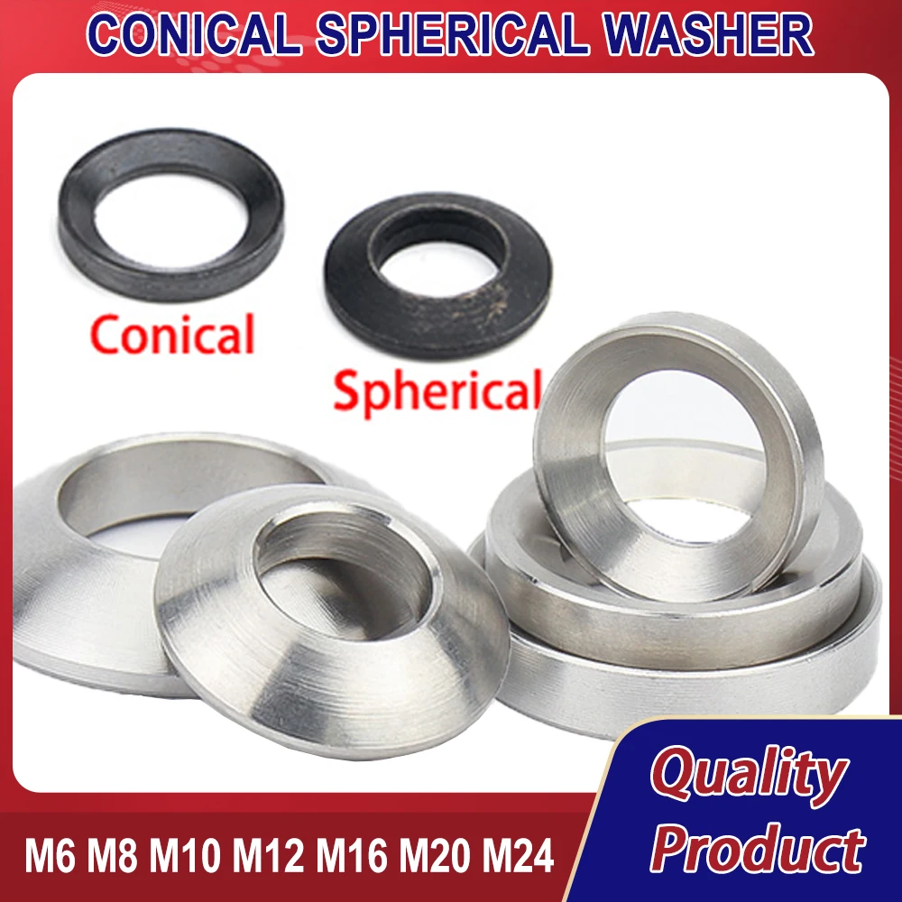 Conical-Spherical-Washer-M6-M8-M10-M12-M16-M20-M24-Countersunk-Washer ...