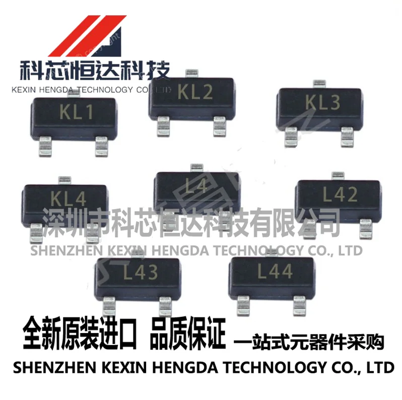 50PCS BAT54 KL1 BAT54A KL2 BAT54C KL3 BAT54S KL4 BAT54 L4 BAT54A L42 BAT54C L43 BAT54S L44 Patch ...