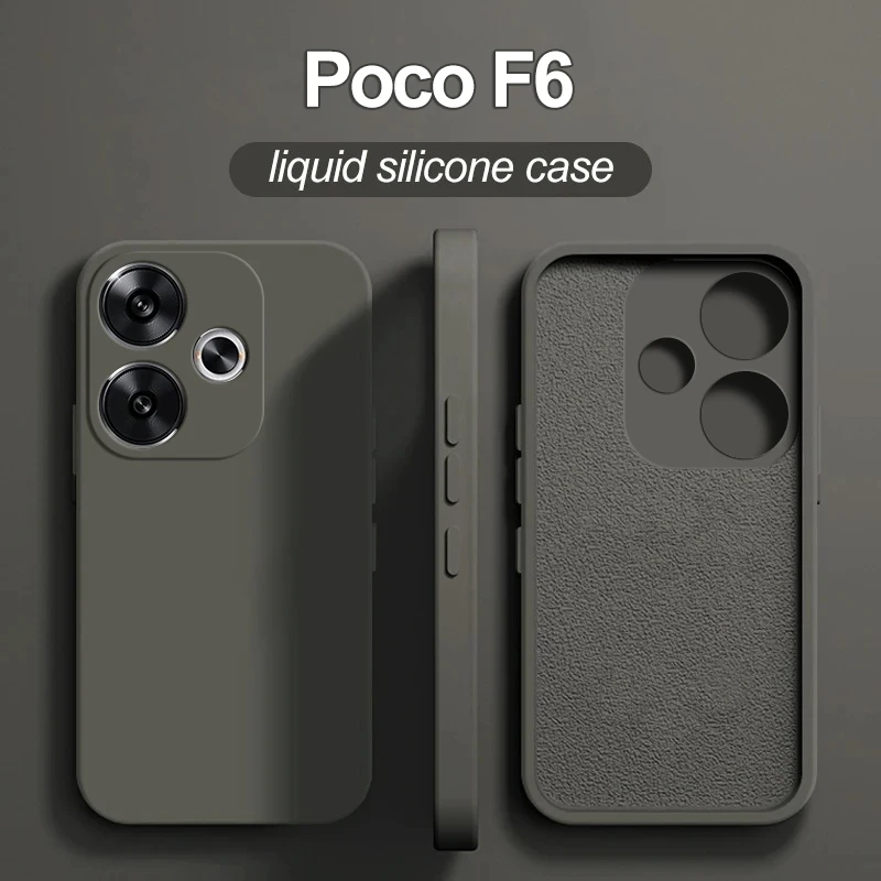 Funda-Poco-F6-de-lujo-Original-de-silicona-l-quida-para-Xiaomi-Poco-F6 ...