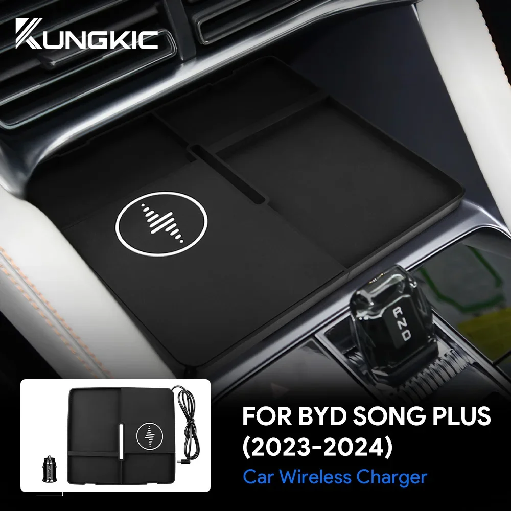 for BYD Song Plus 23-24 Car Wireless Charger 15W Mobile Phone Fast ...
