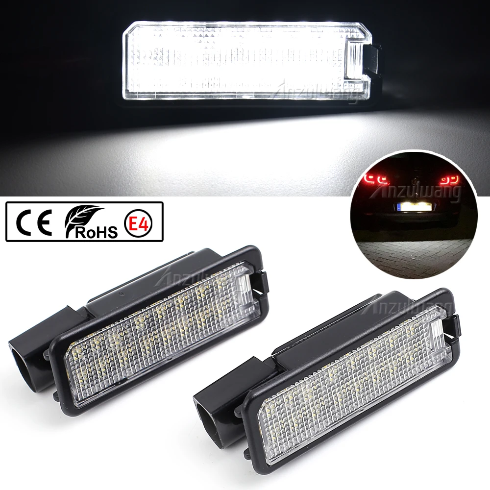 2-Pcs-Car-LED-License-Plate-Lights-12V-Working-Lamp-Replacement-Car ...