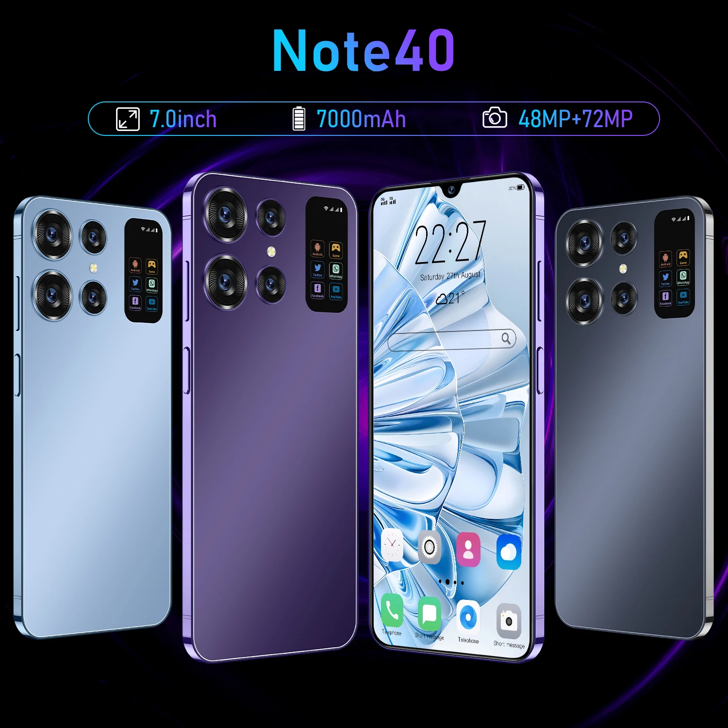 Mobile-Phones-Note40-HD7-0-Screen-SmartPhone-Original-16G-1T-5G-Dual ...