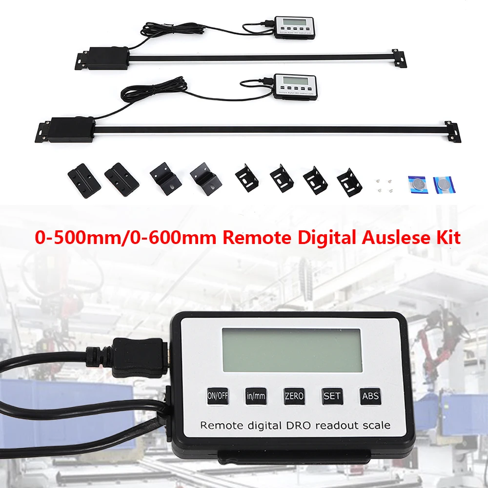 0-500/600mm LCD Digital Display Linear Scale Mounted Vernier Caliper ...