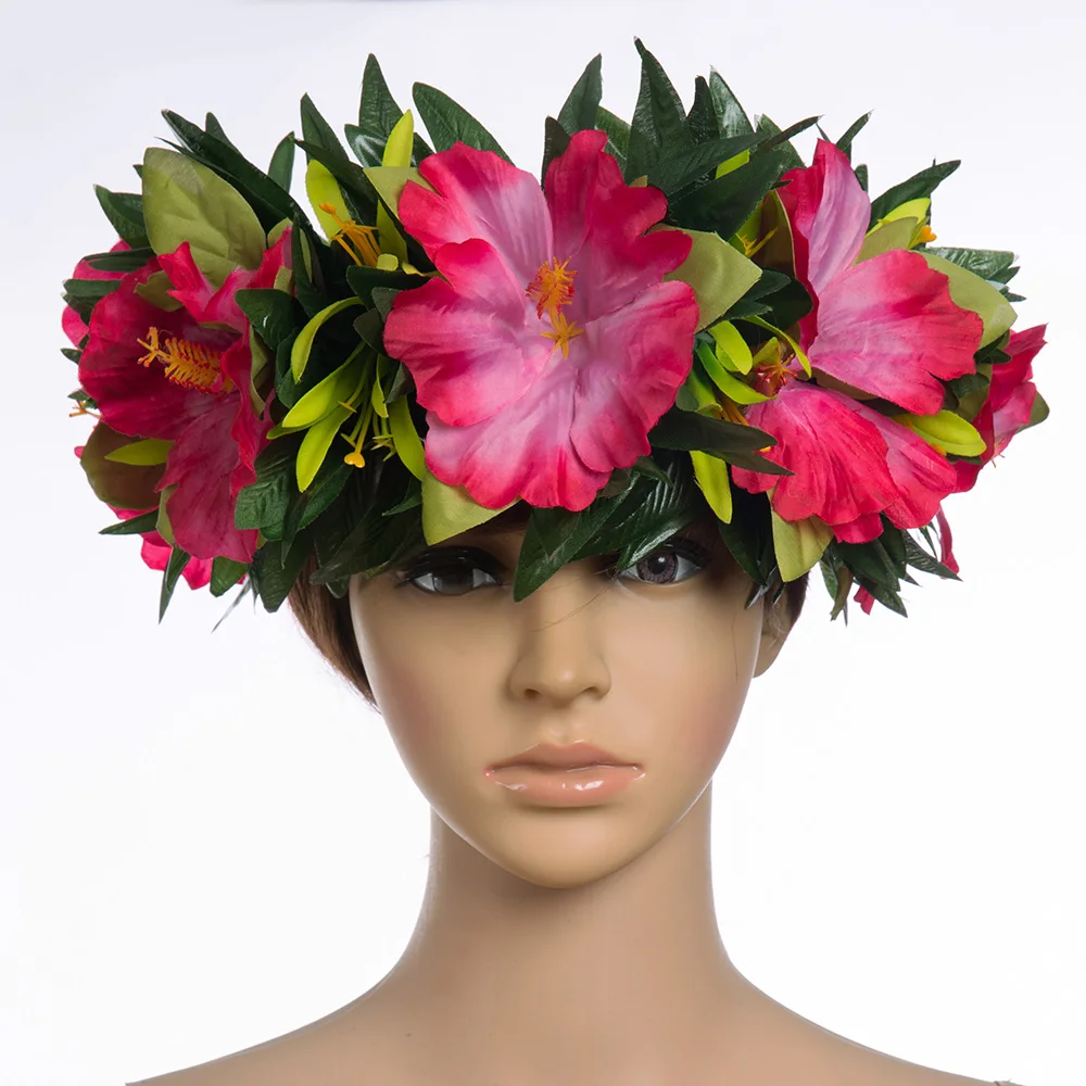 2023 Spring Summer New Style Headband Artificial Silk Hibiscus with ...