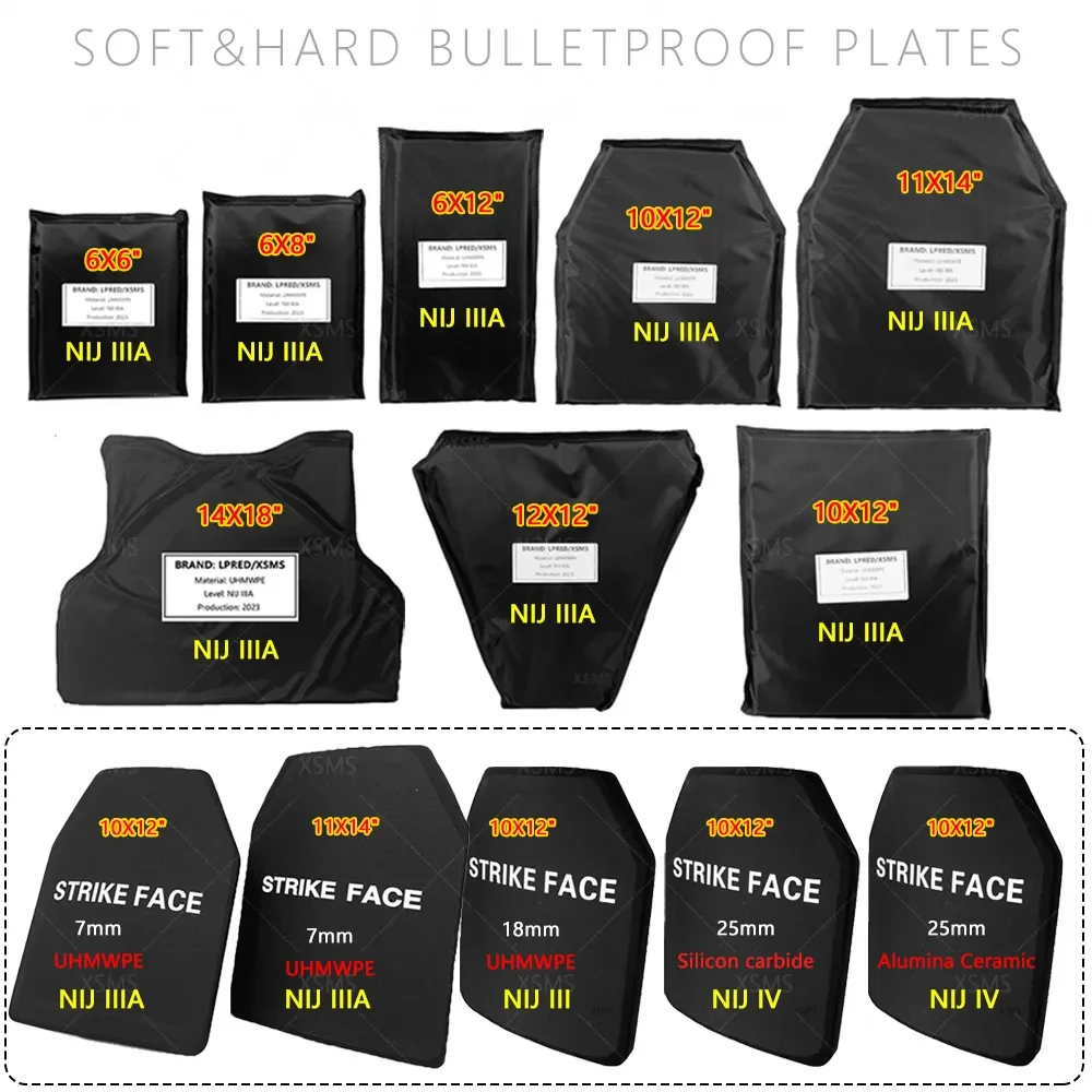 NIJ-IIIA-Soft-Hard-Bulletproof-Plates-Ballistic-Vest-Bulletproof ...
