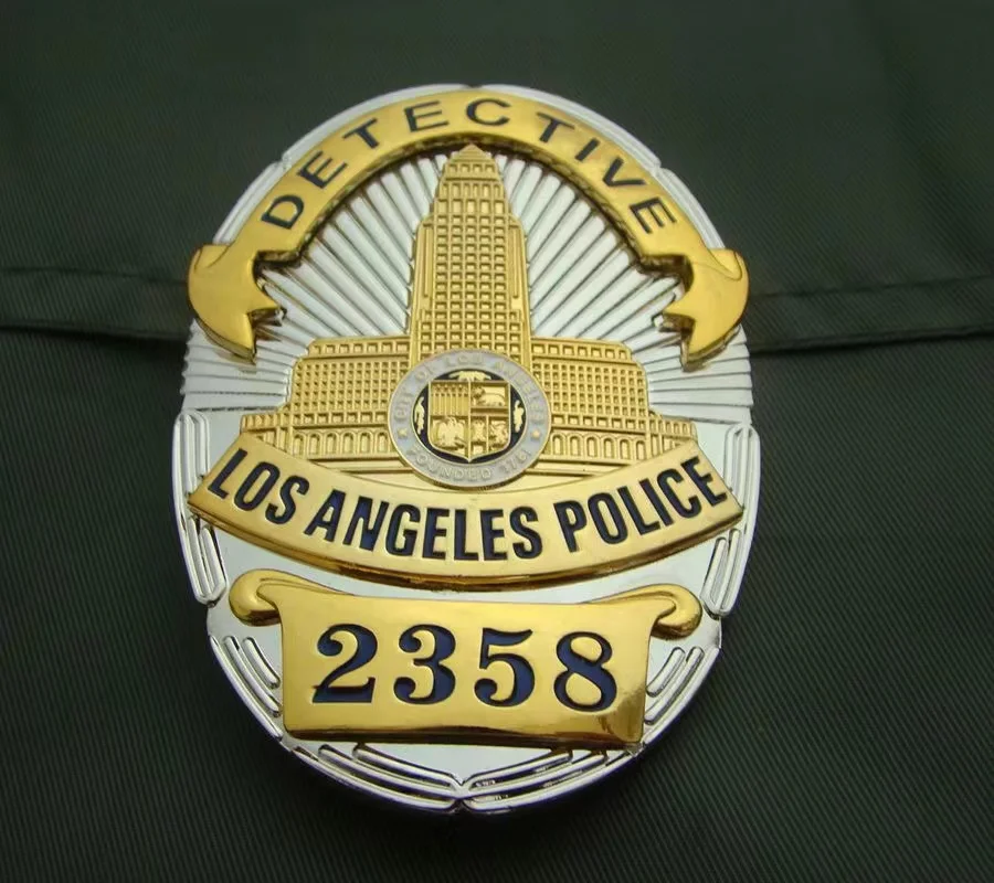 U-S-LAPD-Los-Angeles-Detective-Badge-Presente-de-Halloween-Agente ...