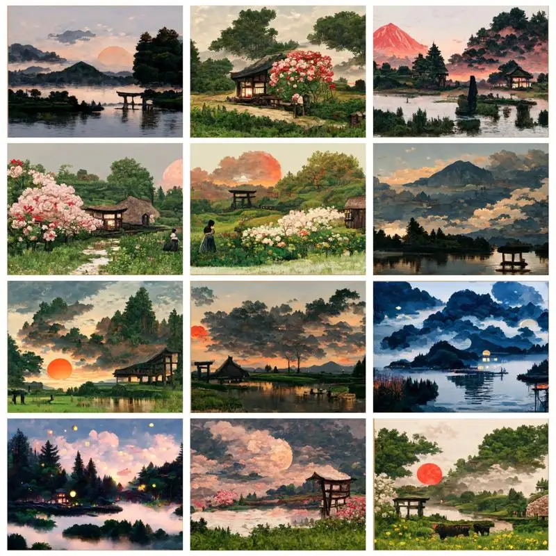 RUOPOTY Modern Painting By Numbers On Canvas Coloring On Numbers ...