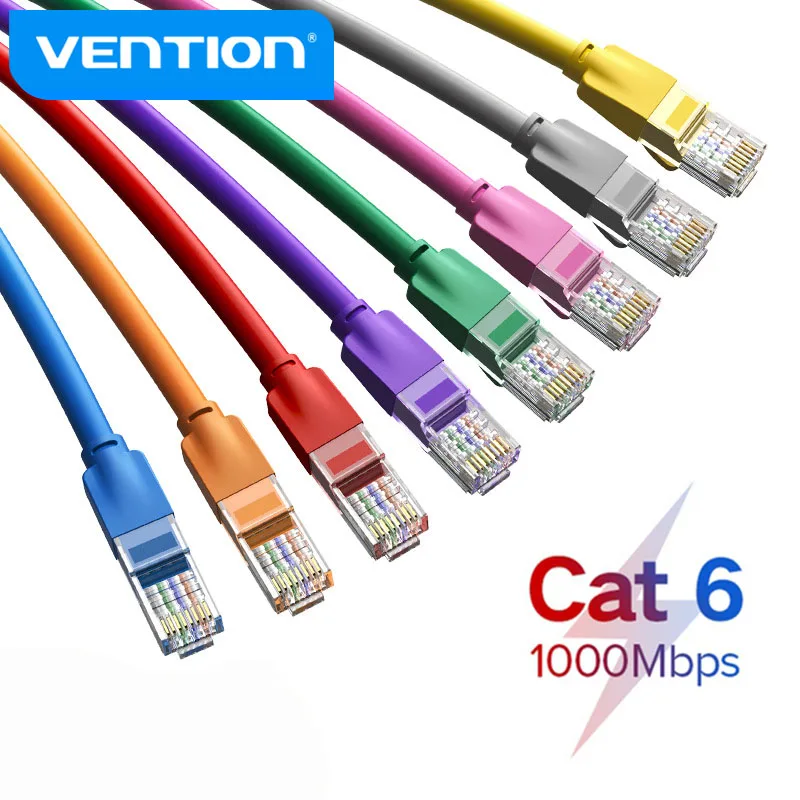 Vention Ethernet Cable Cat 6 Network Cable 4 Twisted Pair Patch Cord Internet UTP Cat6 Lan Cable ...