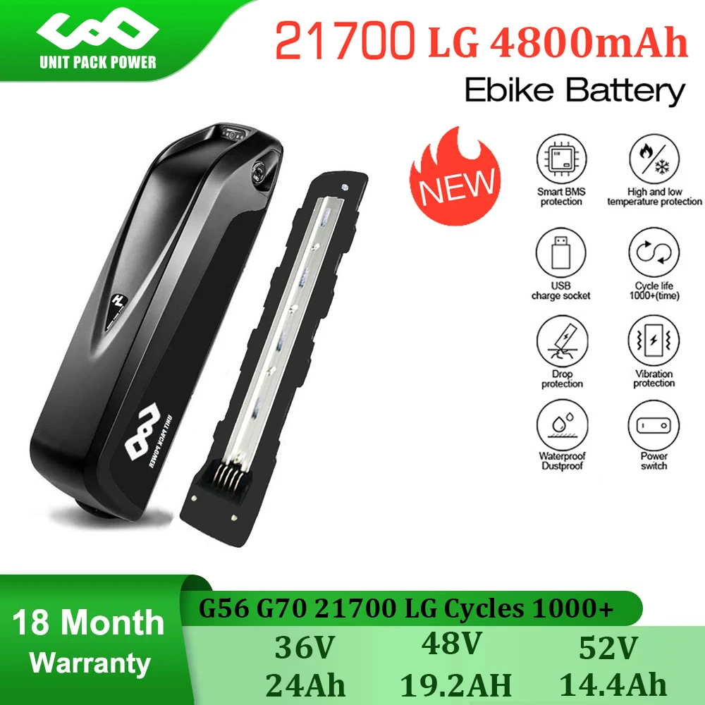 Lg Battery 48v Electric Bike | 52v Ebike Battery Hailong | Hailong ...