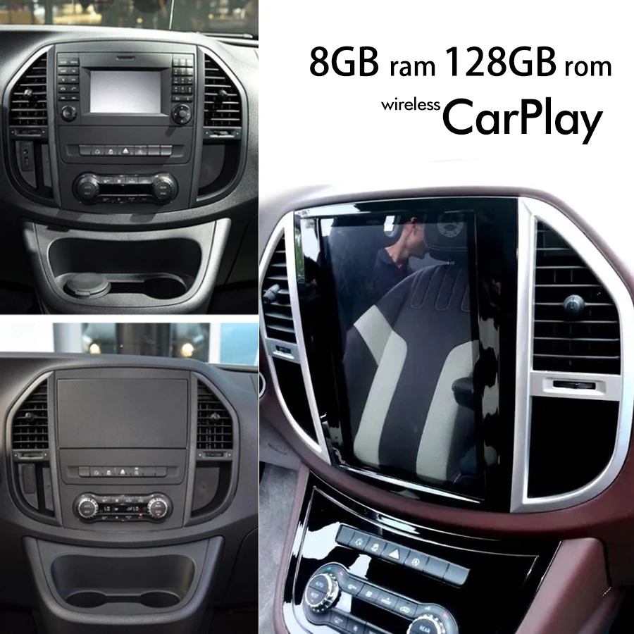 For Mercedes Benz W447 Vito 2014 2020 Tesla Type Android 11 Car Radio ...