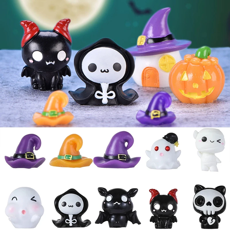 1-PCS-Miniature-Halloween-Figurines-Mini-Halloween-Ghost-Pumpkin-Fairy ...