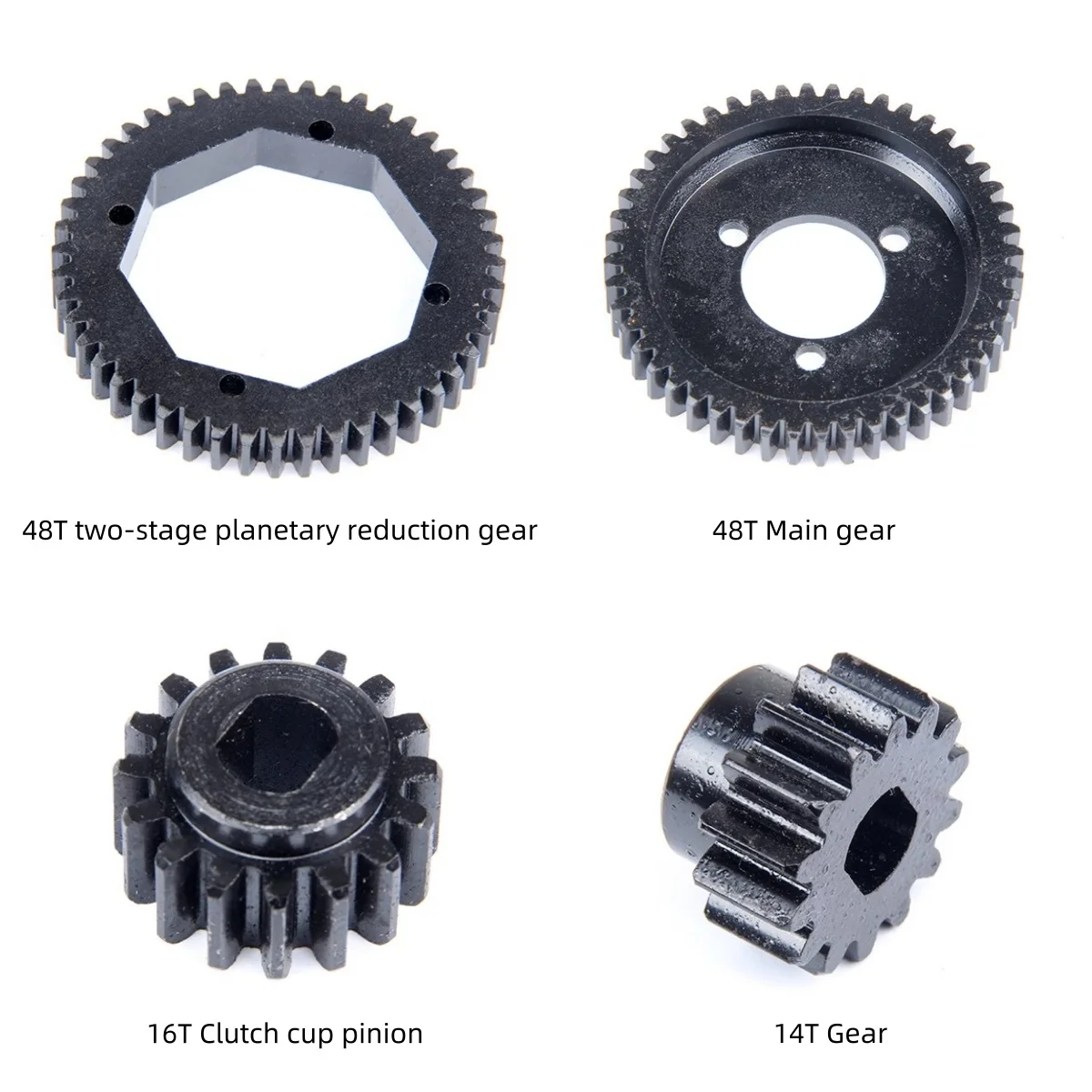 Steel 48T Two-stage Reduction Gear 48T Main Gear 16T Clutch Pinion for ...
