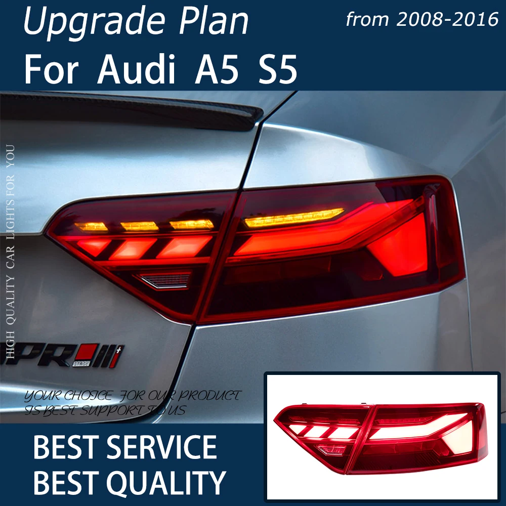 Car Lights For A5 2008-2016 S5 LED Auto Taillight Assembly Upgrade 2022 ...