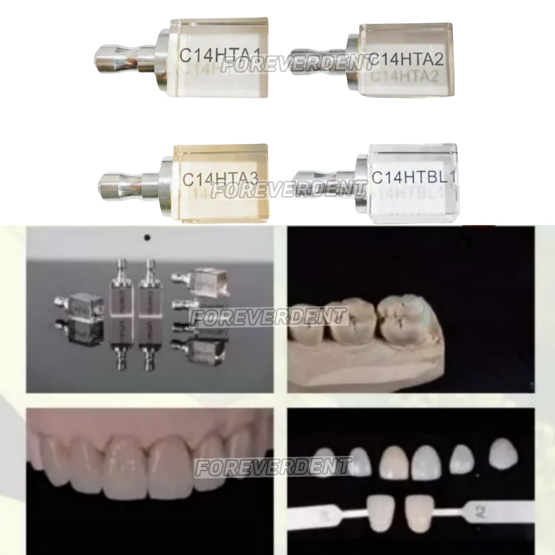 5pcs-C14-HT-Dental-Crystal-Blocks-Glass-Ceramic-Zirconia-Reinforced ...