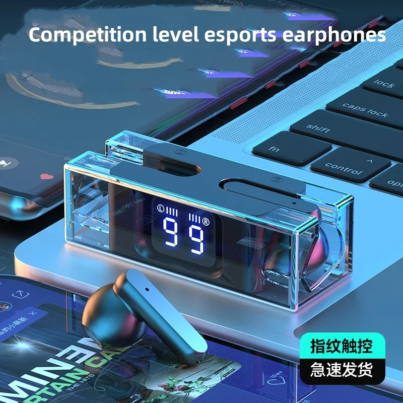 SP28-Fully-Transparent-Earphone-Bluetooth-5-3-TWS-Wireless-Headphone ...