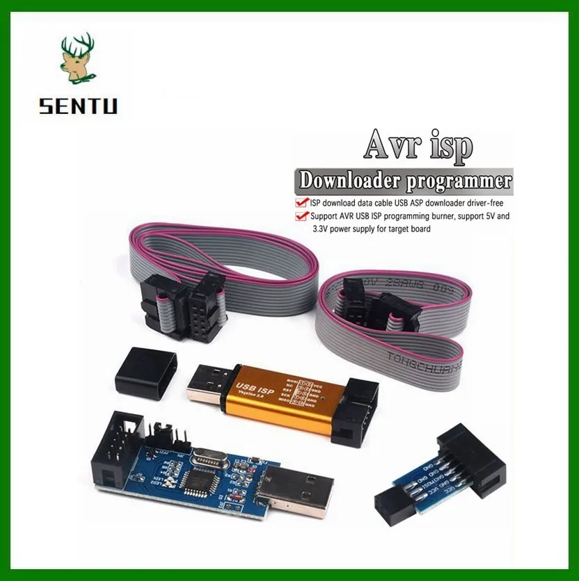 Aluminum-Shell-USBASP-USBISP-AVR-Programmer-USB-ISP-USB-ASP-ATMEGA8 ...