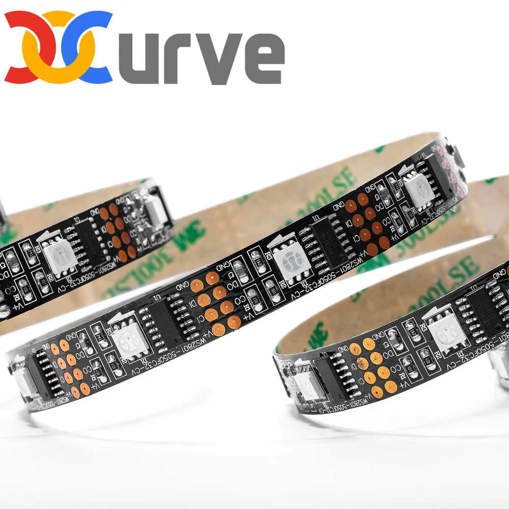 DC5V-WS2801-Led-Light-Strip-32-Leds-Per-M-5050-RGB-IC-Strip ...