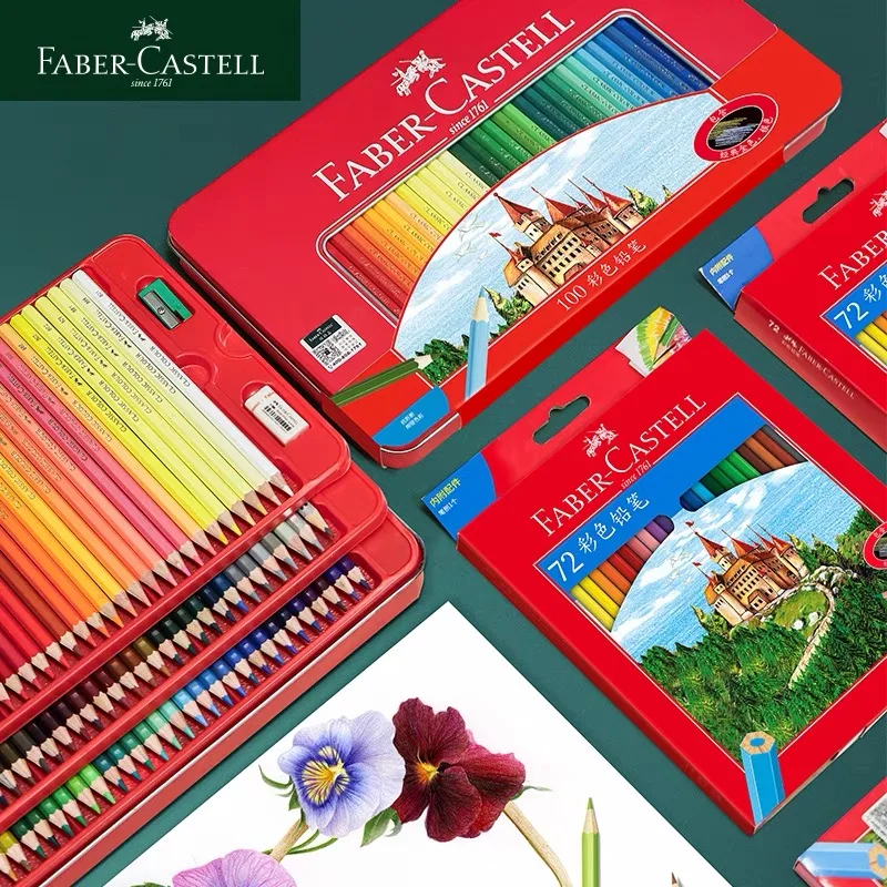 Professional Faber-Castell 36/48/72/100 Classic Color Pencil Wooden ...