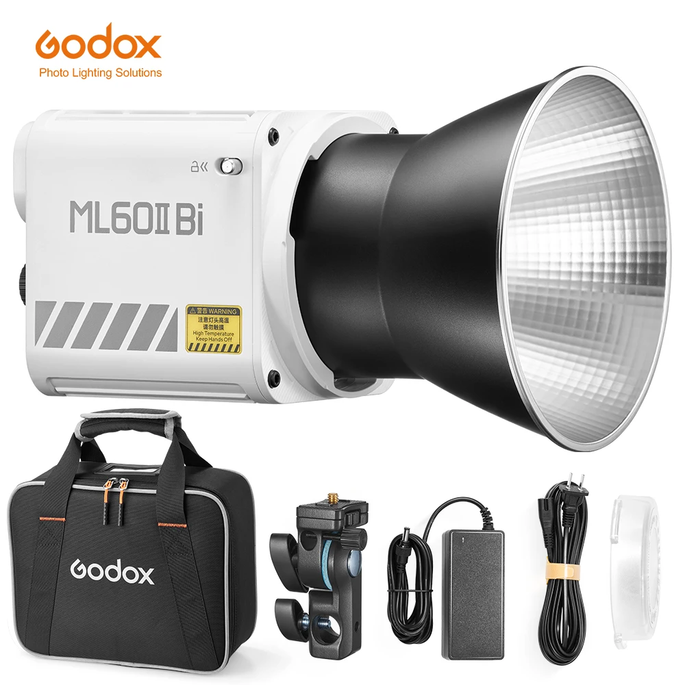 Godox ML60II BI 2800K -6500K LED Video Light Silent Mode Portable ...