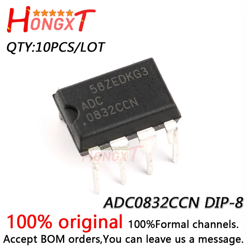 10PCS 100% NEW ADC0832CCN DIP-8 - AliExpress 502