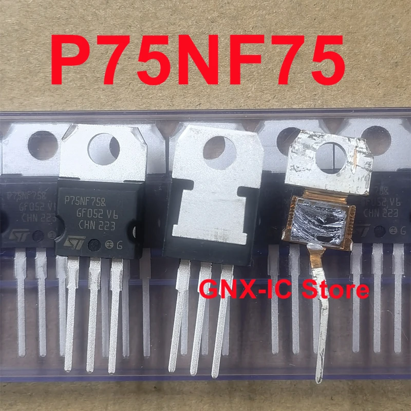 10pcs/lot Brand New Imported P75nf75 Stp75nf75 75n75 To-220 Mos 100% ...