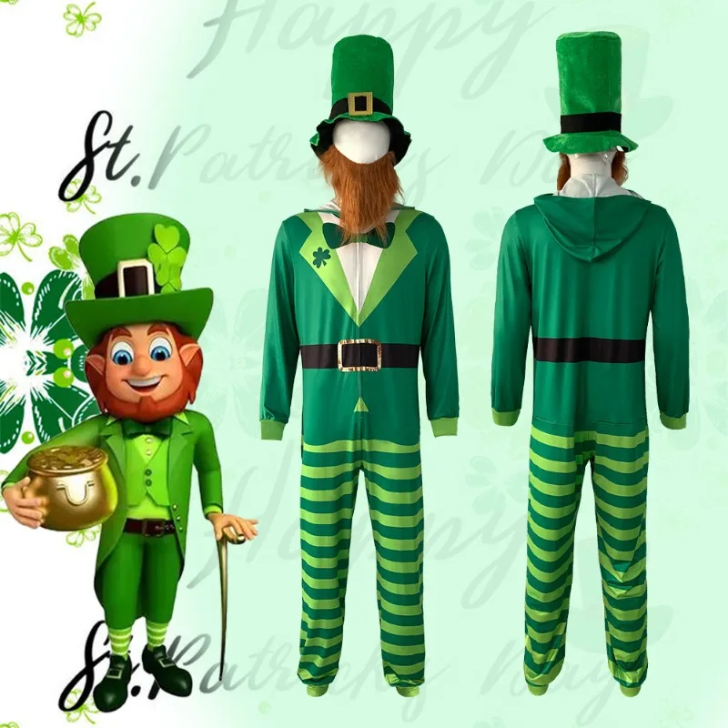 Irish-St-Patrick-s-Day-Cosplay-Costume-Adult-Green-Uniform-Outfits ...