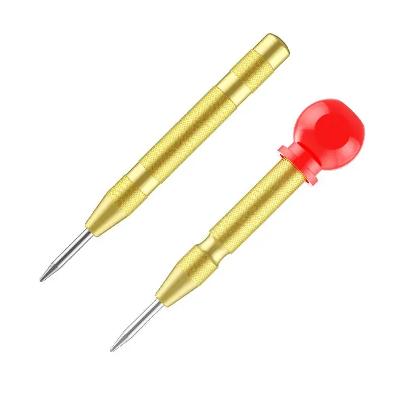2Pcs Automatic Center Punch, 5'' Premium Spring Loaded Center Punch ...