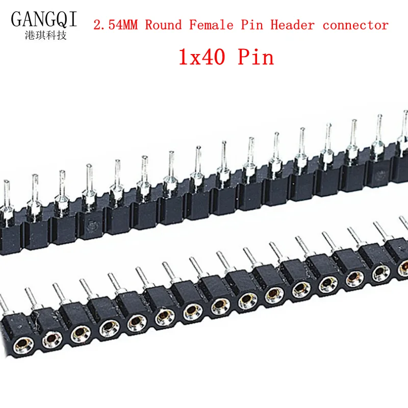 10pcs-lot-40P-Female-Header-1x40-Pin-2-54-Round-Female-Pin-Header ...