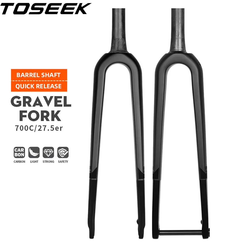 TOSEEK-Full-Carbon-Gravel-Bike-Fork-garfos-r-gidos-de-tubo-c-nico ...