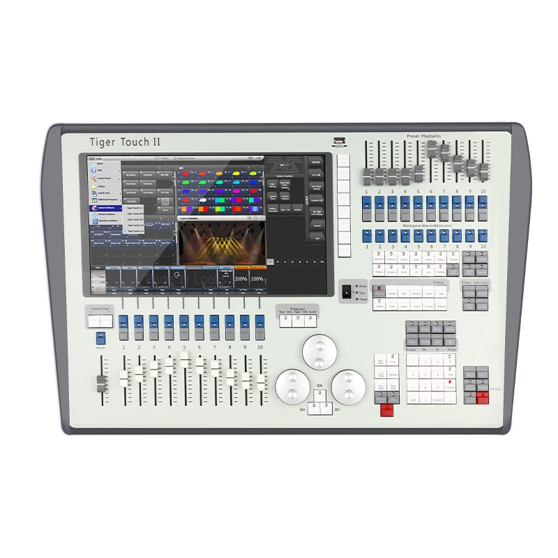 touch-screen-mixer-lighting-V16-or-V11-tiger-touch-2-dmx-controller ...