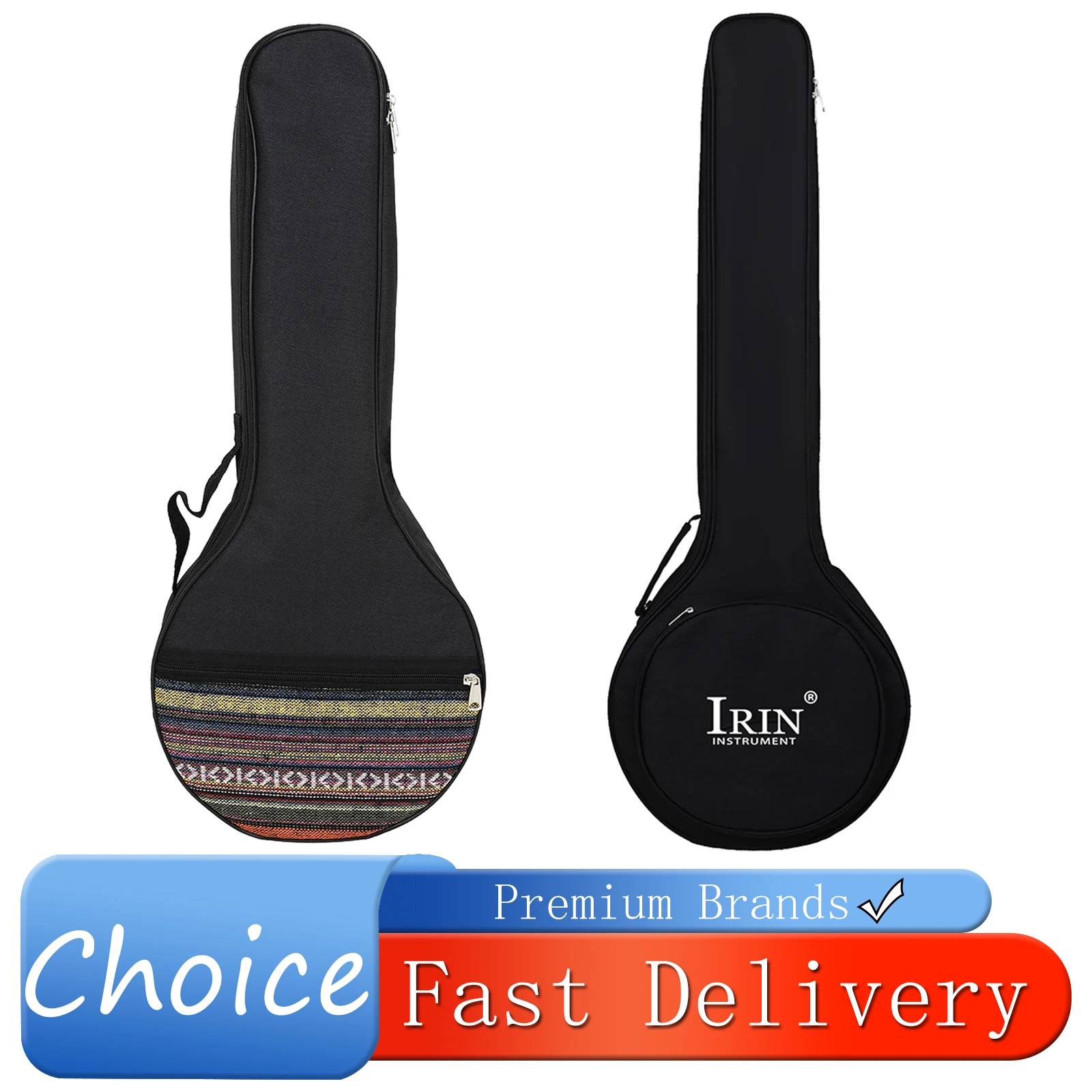 IRIN 4/5-String Banjo Bag Ethnic Cotton Bag Shoulder Adjustable Strap ...