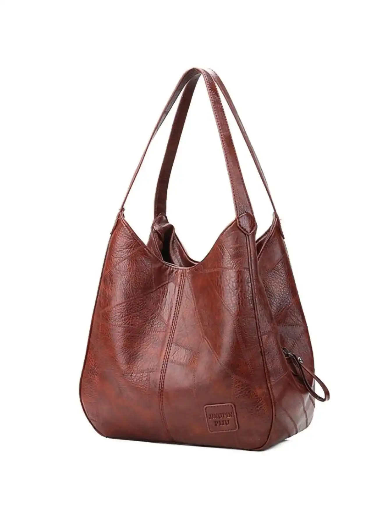 Retro soft leather handbag women's bags large capacity Europe and the ...