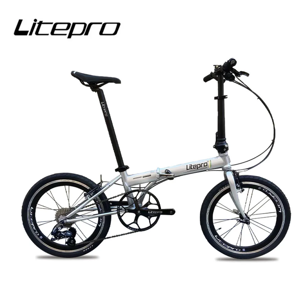 Litepro-20Inch-Folding-Bike-Steel-Alloy-Frame-External-10Speed-Disc-V ...