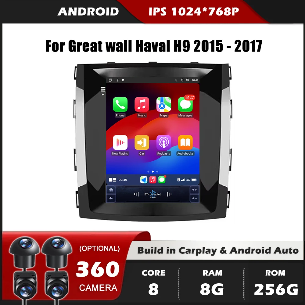 Android-Auto-Carplay-For-Great-wall-Haval-H9-2015-2017-GPS-Navigation-Stereo-Multimedia-Player ...