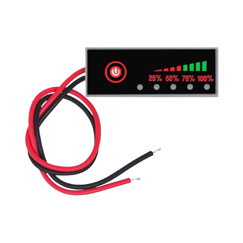 Battery Level Indicator 1/2/3/4/5/6S 3.7-25.2V Lithium Battery Li-ion ...