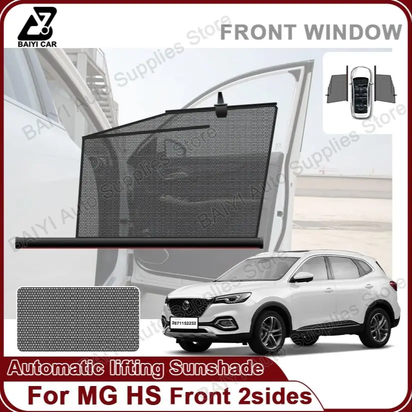2 Pcs For MG HS Front window sunshade Car sunshade Auto lifting ...