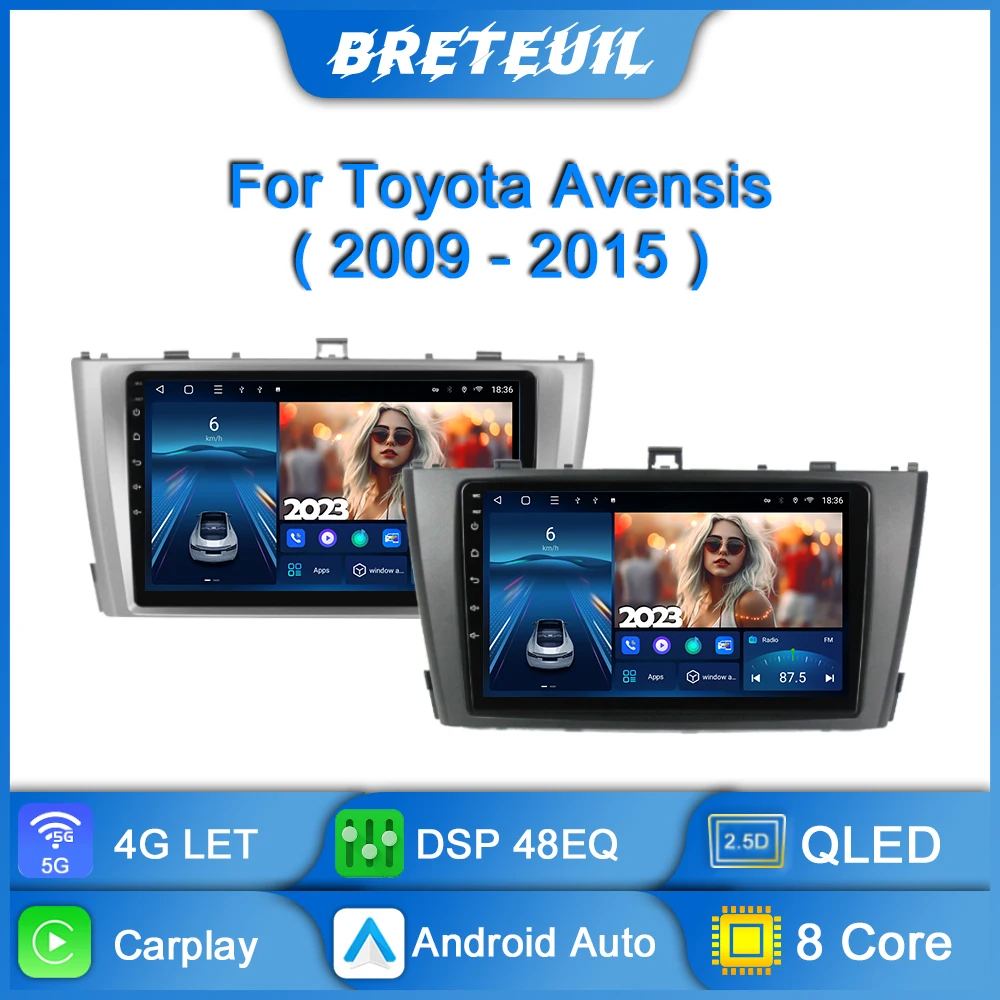 Car Radio For Toyota Avensis T27 2009 - 2015 GPS Navigation Android ...