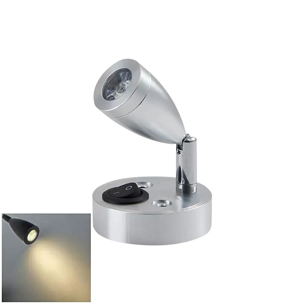 12V 24V Reading Light LED RV Auto Interior USB Port 5V 2A Swith ...