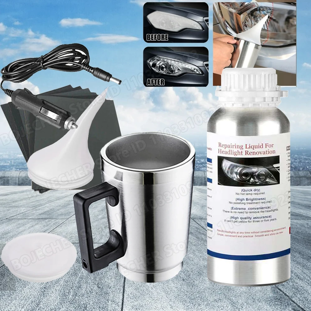 Car Headlight Repair Fluid Headlight Polishing Restoration Chemical ...