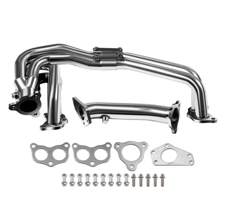 STAINLESS HEADER+UP PIPE FOR subaru WRX STi 2.5L EJ25 G3 G4 EXHAUST ...