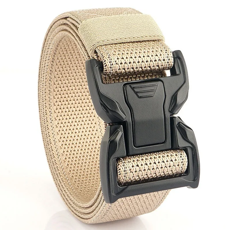 Quick-Release-Tactical-Belt-for-Men-Workwear-Training-Elastic-Belt-for ...