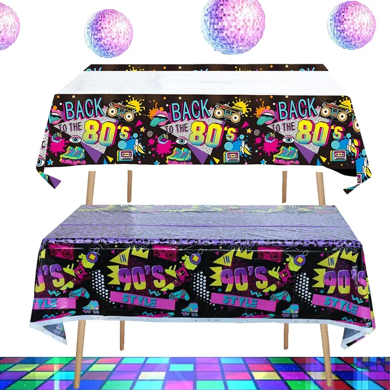 Decorative-tablecloth-80-90-party-tablecloth-disco-80-90-party-men-s ...