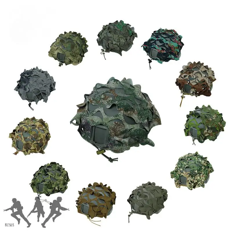 Custom-color-Tactical-Gear-DIY-3D-camouflage-FAST-helmet-cover-Cloth ...