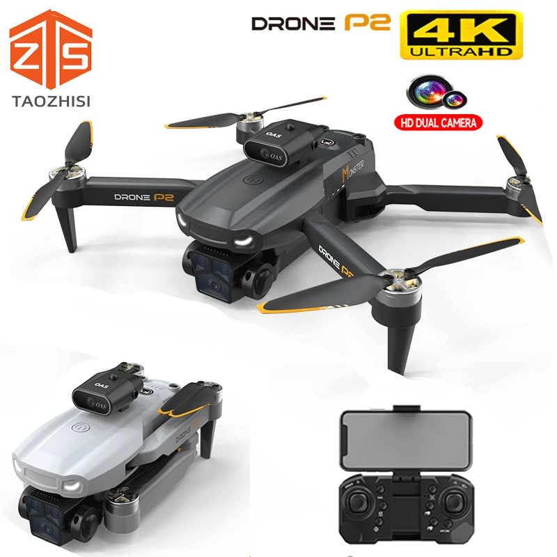 New-P2-Mini-Drone-4K-Professinal-Three-Camera-Wide-Angle-Optical-Flow ...